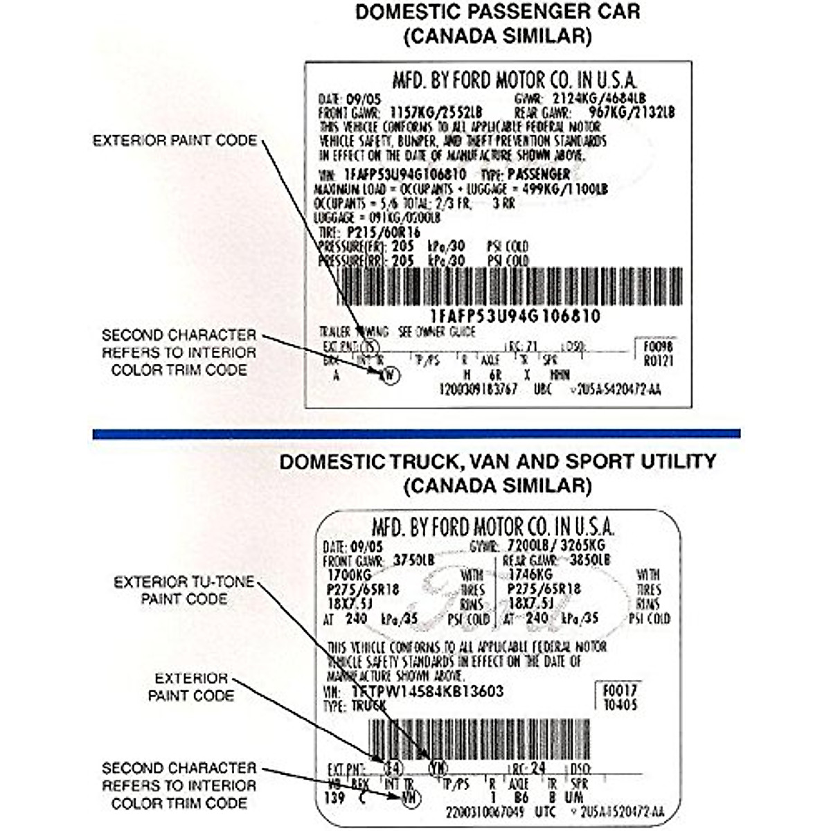 Genuine Ford Motorcraft PMPC-19500-7291A Touch Up Paint Bottle Blue Jeans N1 & Clear Coat