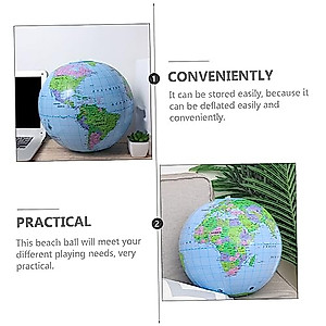 ibasenice Floating Ball Toy Pool Inflatable Beach Ball PVC Beach Toy Ball PVC Beach Ball Toy Inflatable Beach Ball Toy Water Swimming Pool Inflatable Ball Mini Doll Child