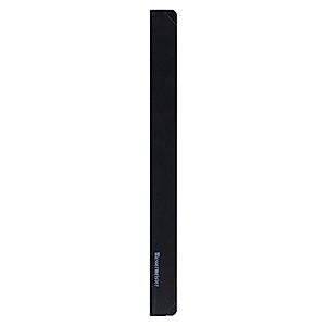 Messermeister 12” Slicer Edge-Guard, Black - Fashionable & Functional Knife Protector for Carving & Slim-Blade Knives - 2 Blade Entry Notches - 12.5” x 0.9375”