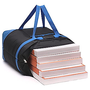 XXX-Large Insulated Cooler Bag with Hard-Bottom. Made from Heavy Duty Materials, Thick Insulation, Large Sturdy Zipper. for Shopping, Grocery, Pizza Delivery, Family Events.