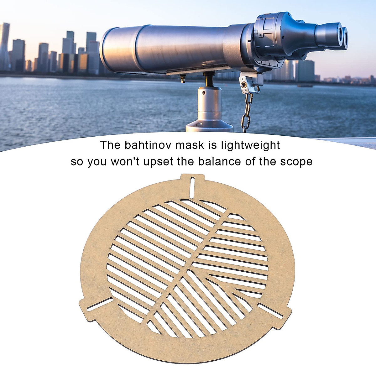 Bahtinov Mask Focusing Mask for Telescopes,Acrylic Focus Mask for a Tube Outer Diameter (OD) from 120mm-160mm,Telescope Accessories