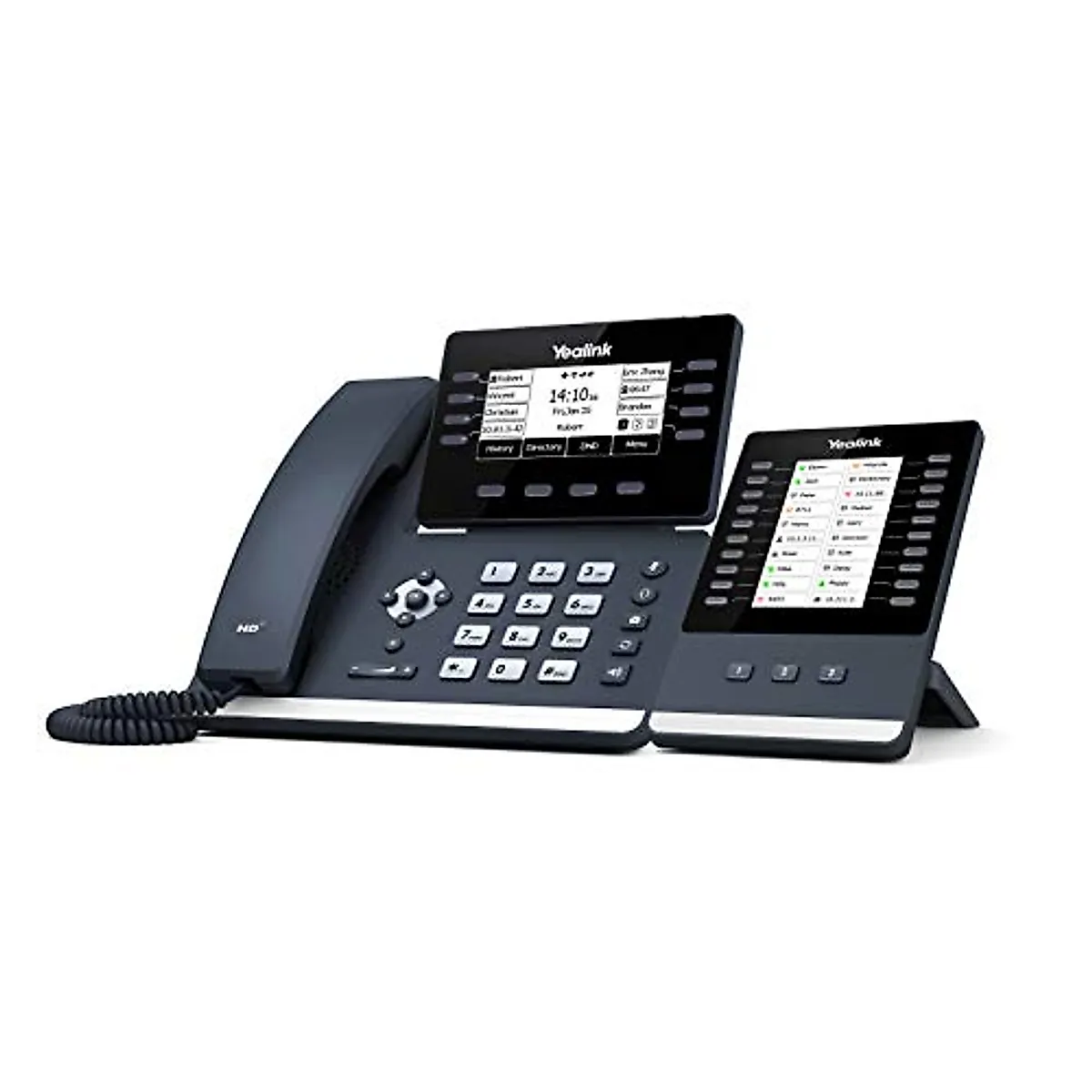 Yealink SIP-T53 IP Phone, 12 VoIP Accounts. 3.7-Inch Graphical Display. USB 2.0, Dual-Port Gigabit Ethernet, 802.3af PoE, Power Adapter Not Included