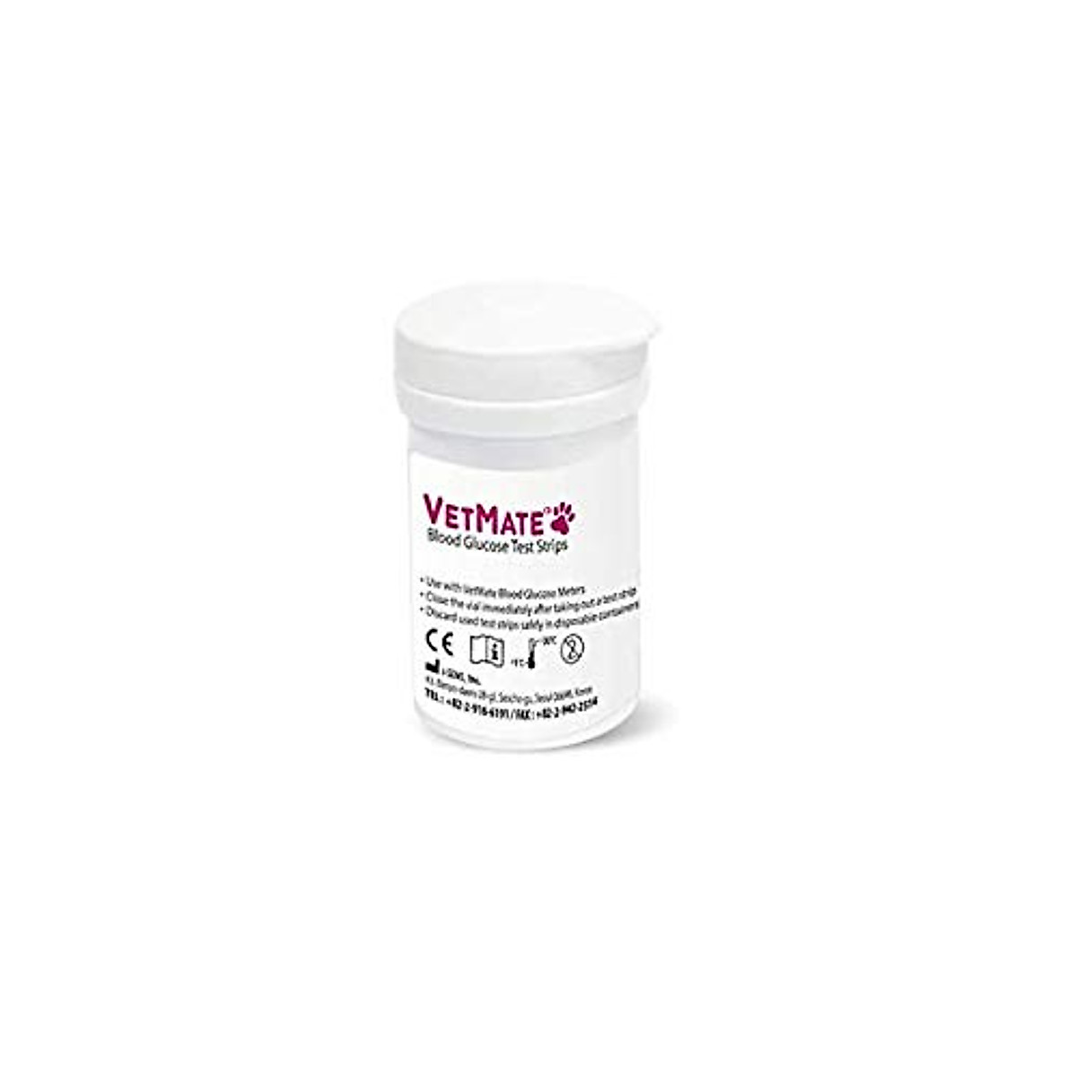 VetMate Dogs & Cats Diabetes Test Strips - 50 Count Strips Compatible with VetMate Diabetes Testing Kit