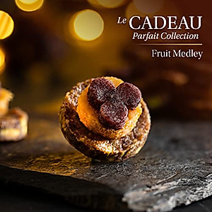 Laumière Gourmet Fruits - Le Cadeau Parfait Collection - Square (16 Pcs) - Dry Fruits and Nuts Gift Box - All Natural California Holiday Fruits & Nuts - No Added Sugar - Gluten Free Basket