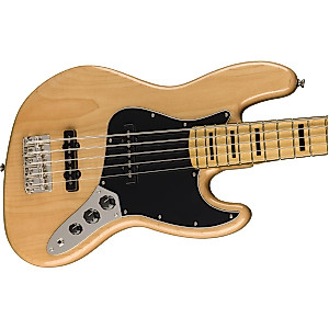 Squier Classic Vibe 70s 5-String Jazz Bass, Natural, Maple Fingerboard