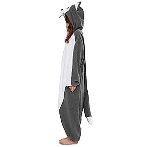 SAZAC Siberian Husky Kigurumi - Onesie Jumpsuit Halloween Costume