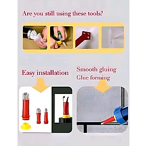 22-Piece Caulking Tips Set, Easy Caulking Finisher Set, Caulking Tools for Kitchen Bathroom Doors and Windows