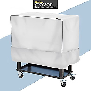 Mr.You Cooler Cart Cover - Universal Fit for Most 80-100 QT,Waterproof Thickened Fabric,Rolling Cooler (Patio Cooler,Beverage Cart, Rolling Ice Chest) Protective Cover