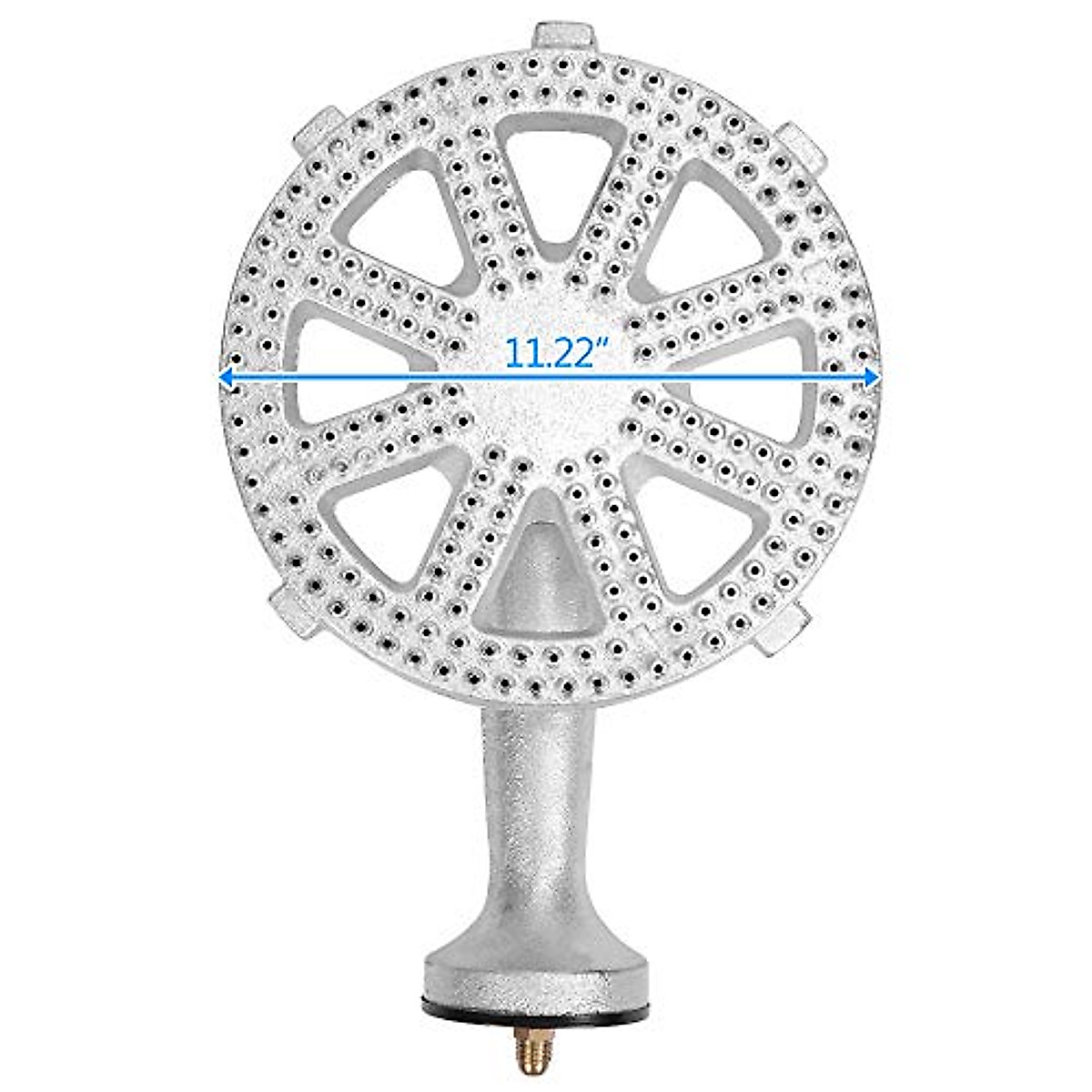 200, 000 BTU Square Heavy- Duty Single Burner Outdoor Stove Propane Gas Cooker Portable Cast Iron Patio Cooking Burner with Adjustable 0-20Psi Regulator for Home Brewing, Turkey Fry