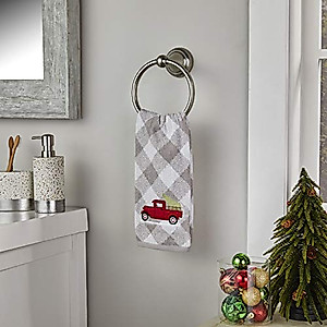 SKL Home by Saturday Knight Ltd. Farm Truck Hand Towel (2-Pack), Gray