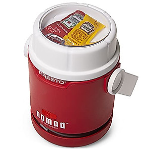 Presto 06015 Nomad Mason Traveling, Portable Food Warmer, 1 Pint Jar, Red