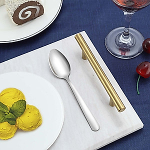 36-Piece Tea Spoons Set, Funnydin 5.9" Stainless Steel Tea Spoons Silverware, Durable Small Spoons, Cost-effective Tea Spoon Set of 36 for Home Kitchen Restaurant - Mirror Polished, Dishwasher Safe