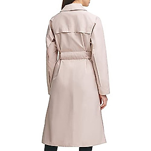 Karl Lagerfeld Paris Women's Belted Trench Coat, Dolman Beige, Large
