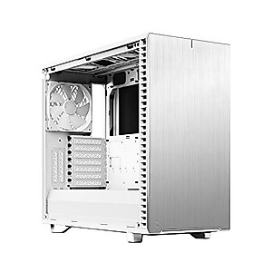Fractal Design Define 7 White Brushed Aluminum/Steel E-ATX Silent Modular Tempered Glass Window Mid Tower Computer Case