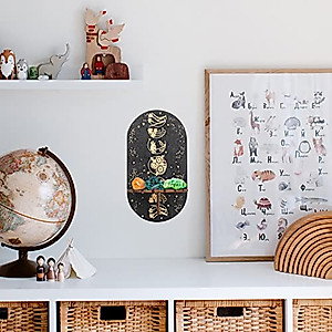 ABOOFAN 2pcs Crystals Wall Display Crystal Holder Wall Mount Display Shelf Bohemian Moon Phrase for Crystals Gems Divination Wiccan Altar Supplies