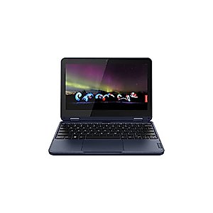 Lenovo 500w Gen 3 82J30001US 11.6" Touchscreen Convertible 2 in 1 Notebook, Intel Celeron N5100, Windows 10 Pro, 4GB RAM, 64GB Flash Memory, Abyss Blue