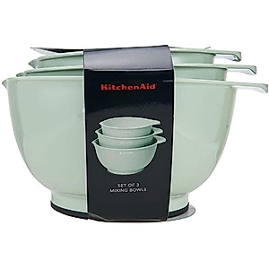 KitchenAid Classic Mixing Bowls, Set of 3, Pistachio