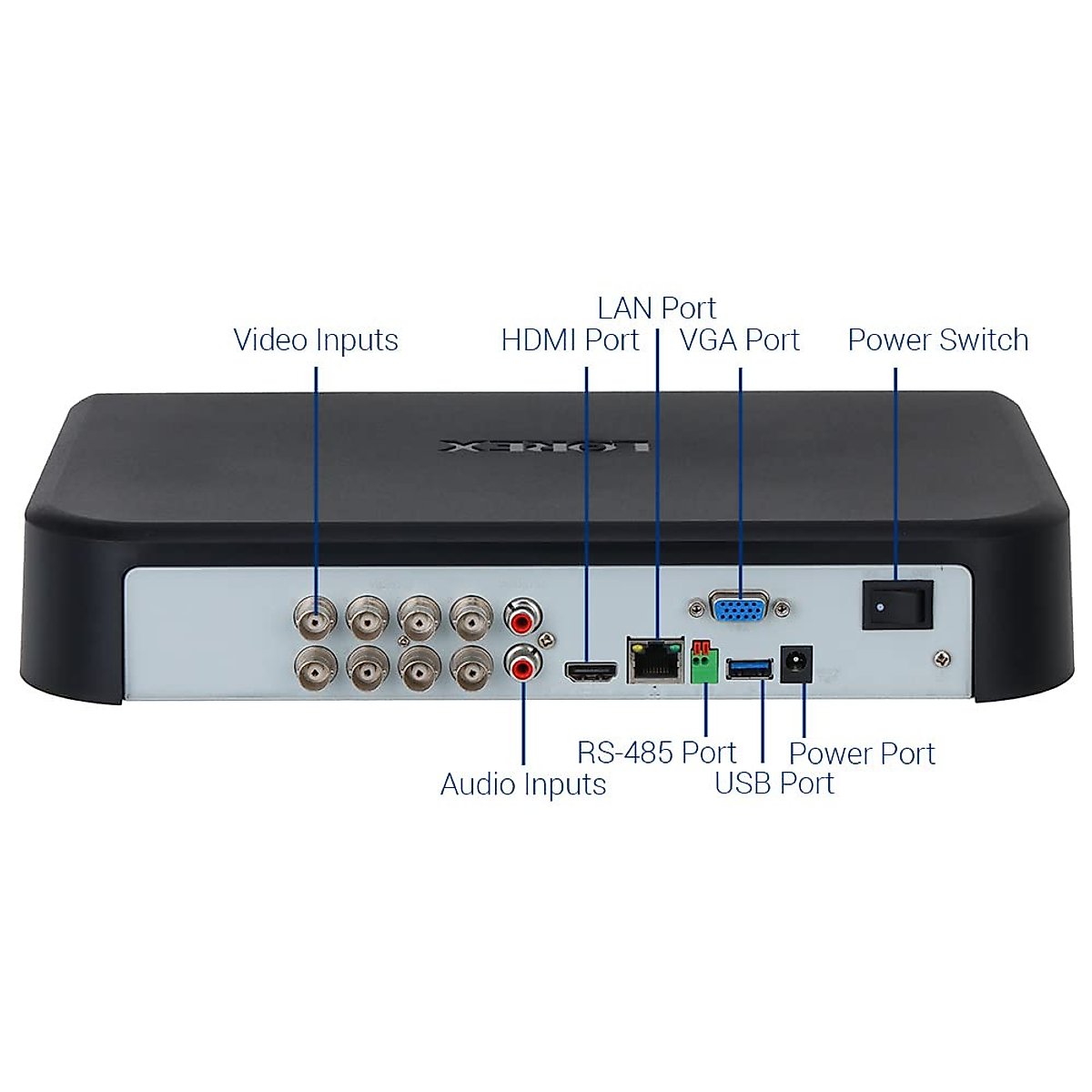 Lorex D881A82B Fusion 4K Ultra HD 12 Camera Capable (8 Wired and 4 Wi-Fi) 2TB Digital Video Recorder, Expandable up to 8TB, Lorex Home (M. ) (Renewed)