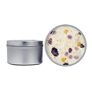 Frankincense & Myrrh Candle by New Moon Beginnings - Winter Holiday Candles - Herb & Crystal Candles - Soy Candle - Christmas Candles