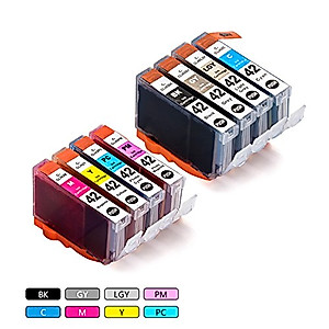 F FINDERS&CO Compatible Ink Cartridges Replacement for Canon CLI42 CLI-42 Ink for Canon Pixma Pro-100 Pro-100S Printer (2BK 2C 2M 2Y 2PC 2PM 2GY 2LGY, 16-Pack)