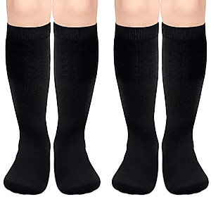 Toddler Knee High Socks for Girls Kids Soccer Socks Kids 4-6 Black Soccer Socks Boys Soccer Socks Youth Football Socks
