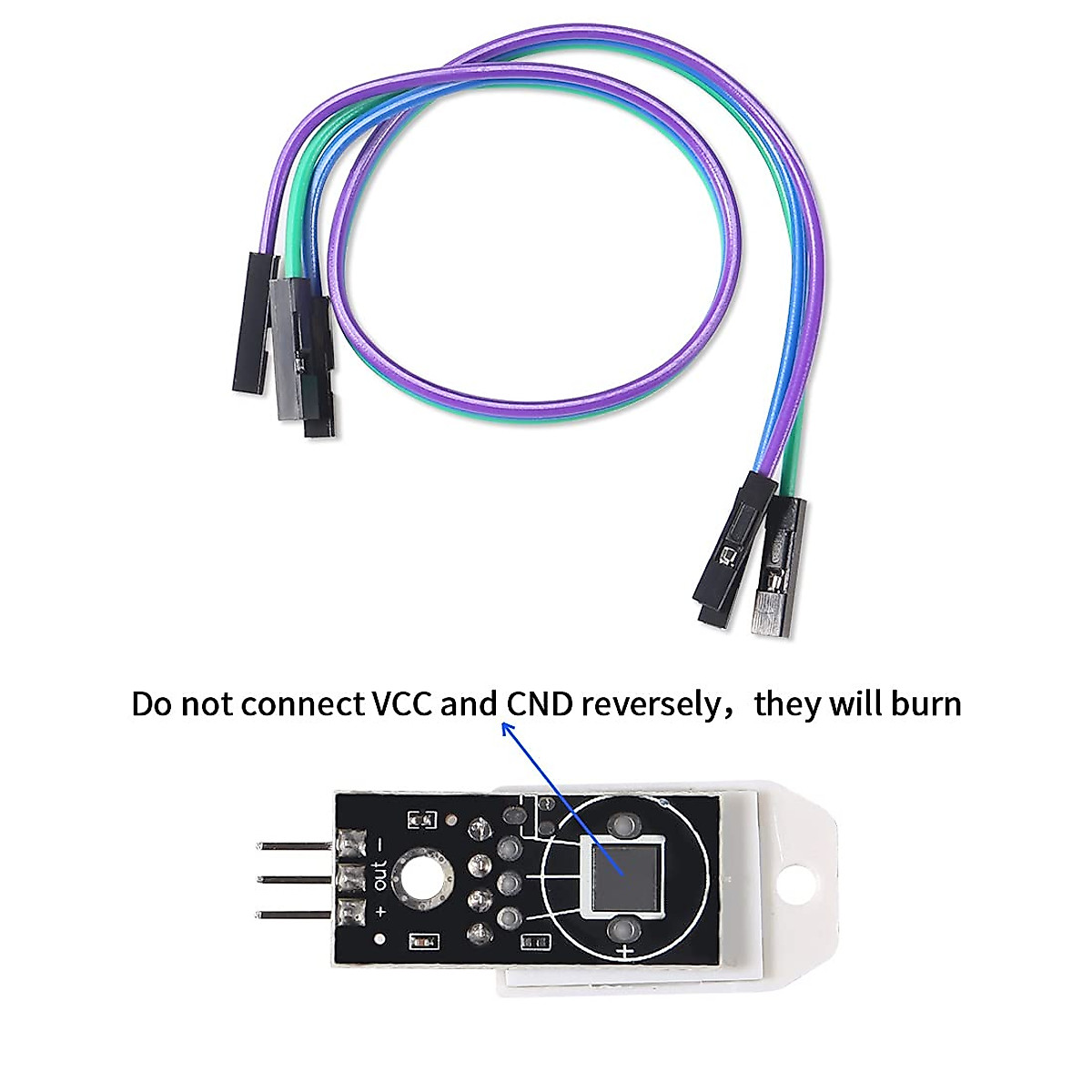 DORHEA 2PCS DHT22 AM2302 Digital Temperature and Humidity Sensor Module Temperature Humidity Monitor Sensor 3Pins Module with Cable
