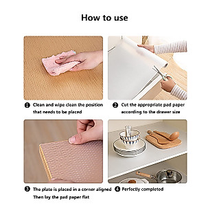 Shelf Liner Non-Adhesive, Drawer and Cabinet Liners Easy to Cut, EVA Refrigerator Mat for Kitchen Cupboard, Bathroom Shelves, Shoe Rack (11.9 x 59 inches)