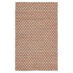SAFAVIEH Boston Collection 6' x 9' Orange BOS685C Handmade Flatweave Cotton Area Rug