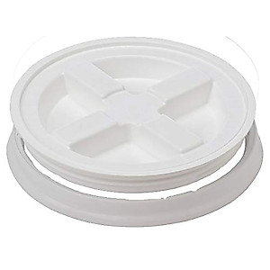 5 Gallon White Gamma Seal Lids -12 Pack