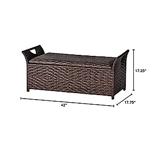 Christopher Knight Home Wing Outdoor Storage Bench, Multibrown