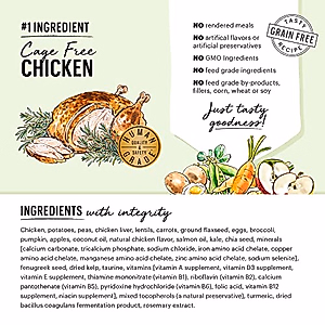 The Honest Kitchen Whole Food Clusters Grain Free Chicken Dry Dog Food, 5 lb Bag