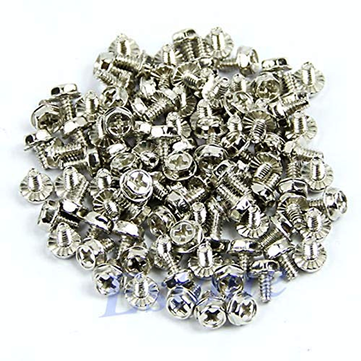A31 500pcs Toothed Hex 6/32 for Computer PC Case Hard Drive Motherboard Mounting Screws SCRW-001104