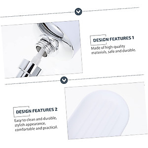 Cabilock 2 Sets Bathroom Set Bathroom Washing Accessories Hand wash Dispenser Cotton swabs Holder foaming Toilet Tray Bath Tray Simple Bathroom Wash Accessories Plastic Soap Organizer White