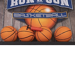 Triumph Sports Run n Gun Arcade Basketball Shootout Game Fully and Semi Assembled Out of The Box Fold Out and Play! Folds 100% Flat for Complete Storage Fully Portable, Play Inside or Outside