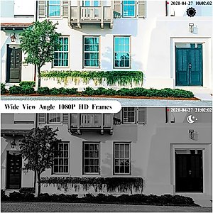 《 Two-Way Audio & Truly Wireles》 Outdoor Solar Powered Rechargeable Battery Camera, Surveillance WiFi Camera with Solar Panel, Security Home IP Camera, PIR Motion Detection, Waterproof, Night Vision
