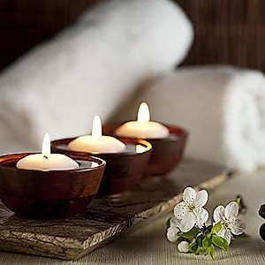 24 Pack 3 Inch Floating Candles for Centerpieces, 3 Inch Long Lasting Small Unscented White Floating Candle for Wedding, Birthday, Holiday & Home Decoration