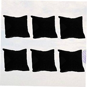 USHOBE 18 Pcs Bracelet Organizer Bracelet Holder Display Linen Foam Watch Black Case Bracelet Watch Pillow Velvet Pillow Jewelry Display Supplies 12x12 Pillow Insert Vintage Ria