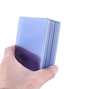 Vctitil 25 pcs Top Loader Collectible Card Baseball Card Holder Gaming Trading Card Card Holder Card