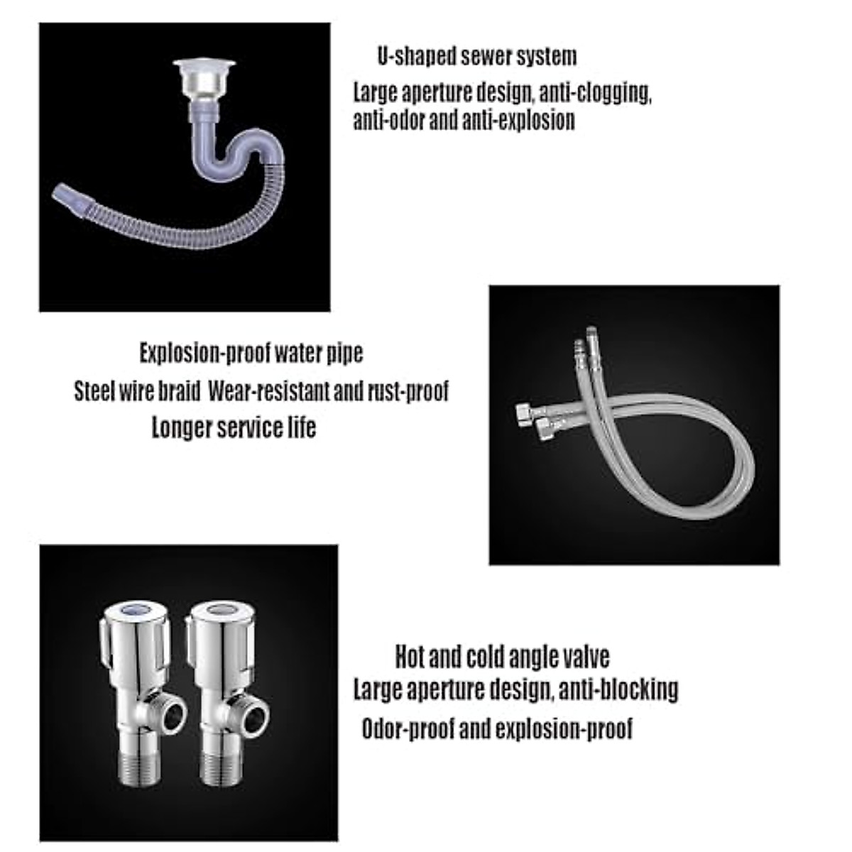 Outdoor Stainless Steel Kitchen Sink, Free Standing Commercial Single Bowl Sink Set with Storage Shelves & Drain Kit for Washing Room Backyard Garage