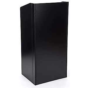 Displays2go Portable Lecterns with Folding Design – Black (OLILCTFOLBK)