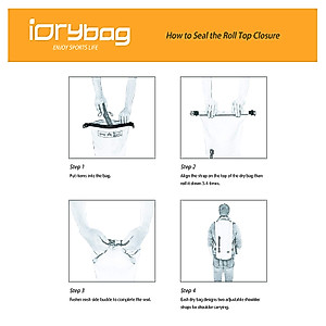 IDRYBAG Waterproof Backpack Dry Bag for Women Men, Floating Bag Dry Backpack 2L/5L/10L/15L/20L/30L/40L, Dry Bags Waterproof for Kayaking, Boating, Canoeing, Rafting, Hiking, Camping