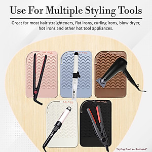 Heat Resistant Mat - Iron Mat - Curling Iron Holder - Silicone Heat Resistant Mat - Makeup Mat - Hot Tools Mat - Hot Tools Flat Iron Holder