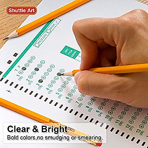 Shuttle Art Wood-Cased #2 HB Pencils, 600 Pack Sharpened Yellow Pencils with Erasers, Bulk Pack Graphite Pencils for School and Teacher Supplies, Writhing, Drawing and Sketching