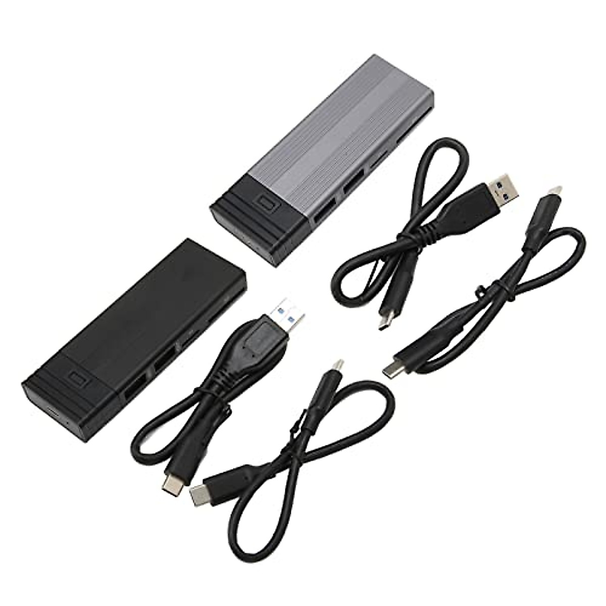 M.2 NVME SSD Enclosure Adapter, 10Gbps USB C Aluminum Case, Professional Portable State Drive External Enclosure for Computer Tablet (Black)