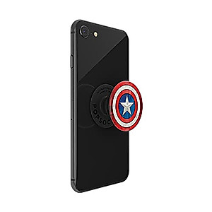 ​​​​PopSockets Phone Grip with Expanding Kickstand, PopSockets for Phone - Captain American Icon