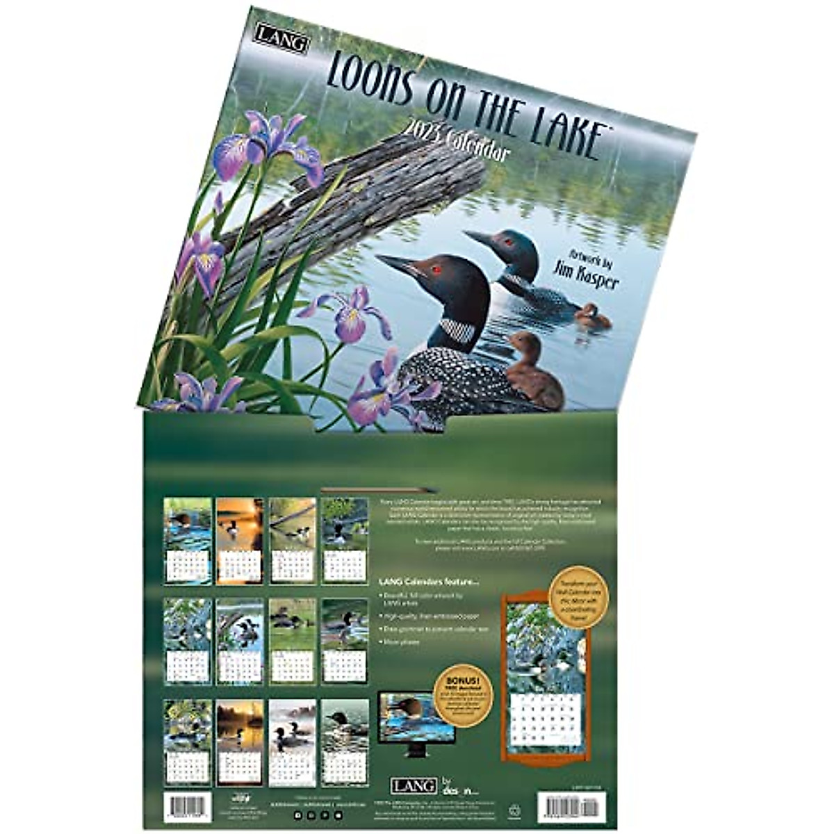 LANG LOONS ON THE LAKE 2023 WALL CALENDAR