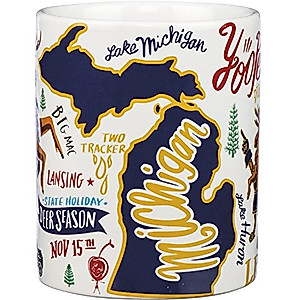 Primitives by Kathy 33553 Stoneware, Coffee Mug, Michigan