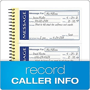 Adams Write 'N Stick Message Pad, 2-Part, Carbonless, Blue, 5-1/4" x 11", 200 Sets per Book (SC1153WS)