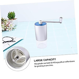 GOOHOCHY 1pc Hand Mill hand coffee mill knight pill crusher kitchen automatic pill crusher best pill crusher Manual Bean Grinder burr coffee grinders hand grinder office Metal Plastic