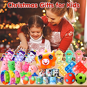 55 PCS Party Favors for Kids,Fidget Toys Bulk,Valentines Day Gifts for Kids,Treasure Chest Prizes,Goodies Bag Fillers,Treasure Box Toys Classroom Prizes
